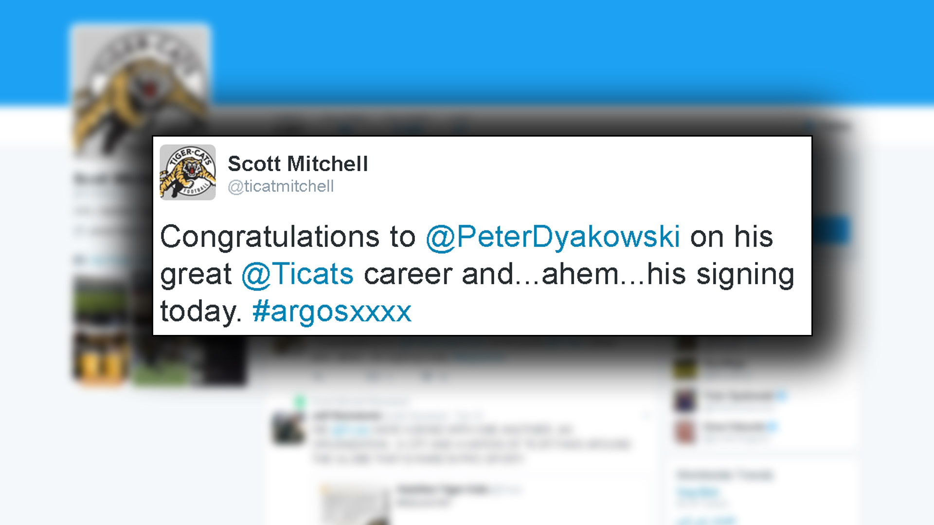 Peter Dyakowski signs with the Argos, hours after being released from ...