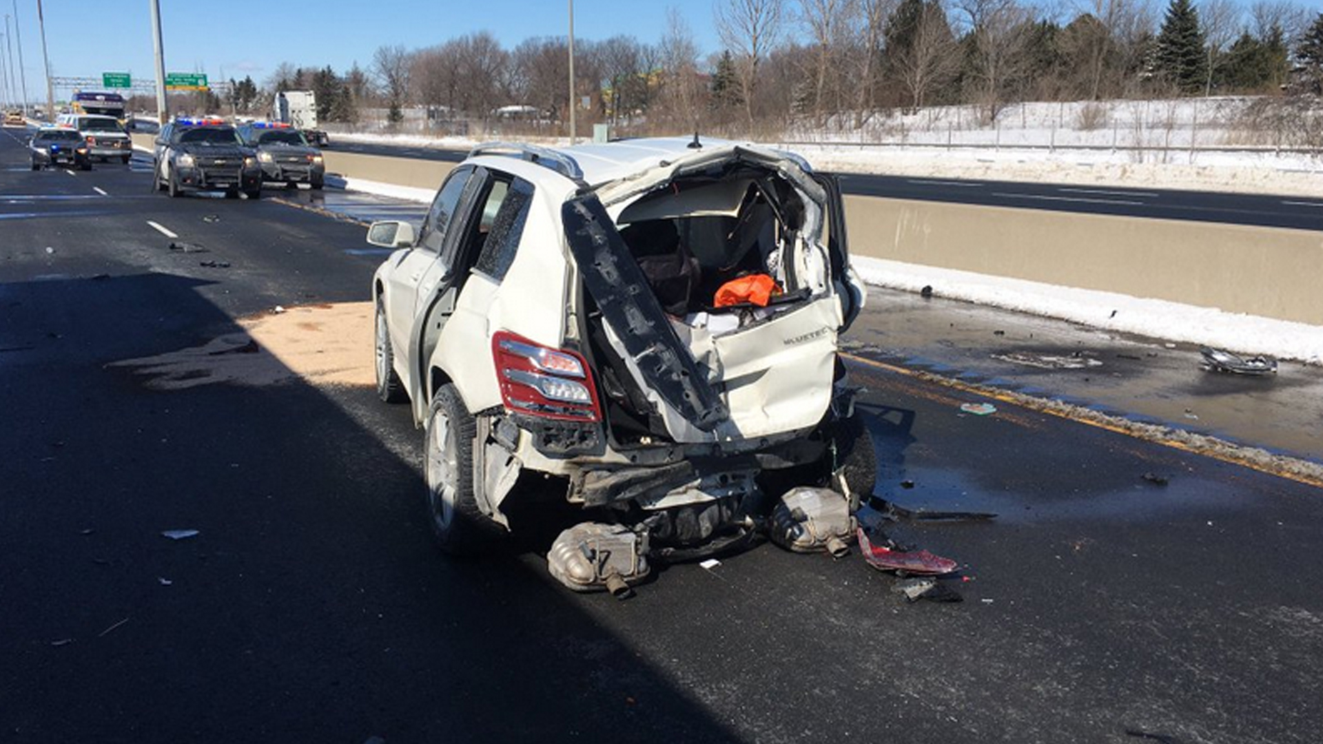 QEW Niagara bound closed at Centennial Parkway after morning collision ...