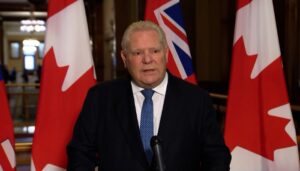 Premier Doug Ford howls at Queen's Park while addressing Markham coyote ...